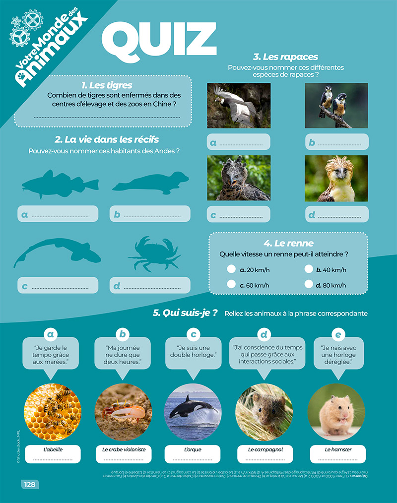 Quiz - Le Monde des Animaux